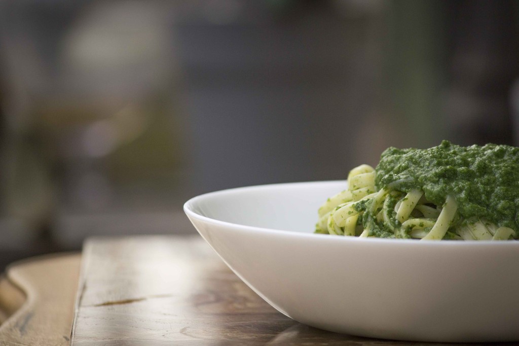 Peruvian Green Noodles - Tallarines Verdes | Tajinny.com