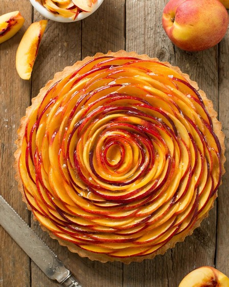 Nectarine Rose Tart | Tajinny.com