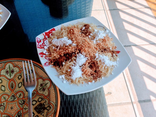 Seffa Medfouna with toasted Culinary Argan Oil | Tajinny.com